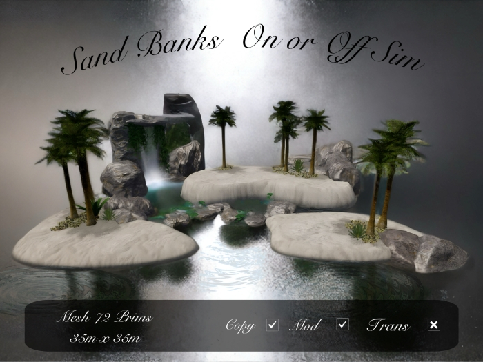 Second Life Marketplace - K&D Landscaping: Sand Banks - On or Off-Sim
